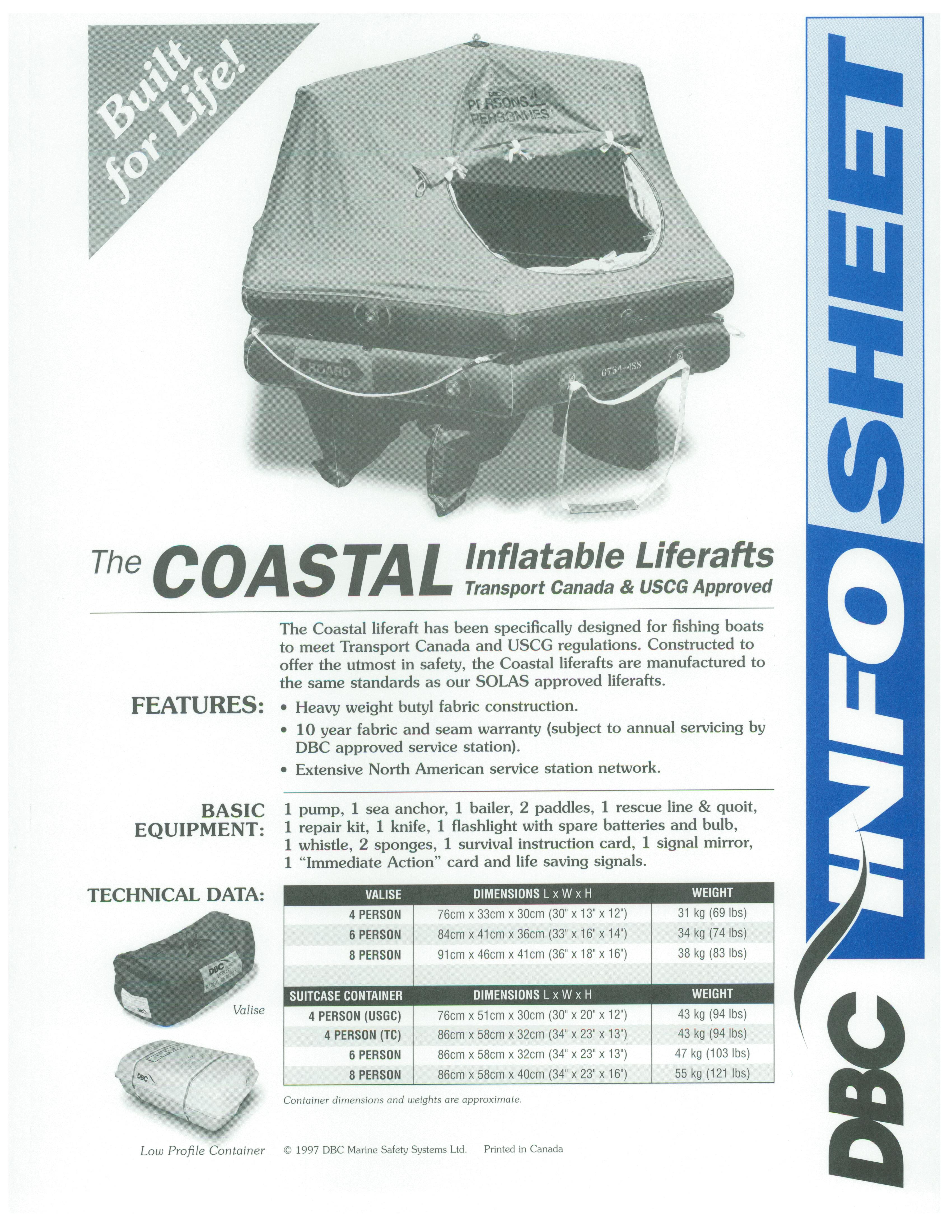 Catalogue - Équipements Survie Maritime